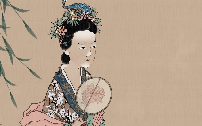 【画世界】我在画世界用手指画了一副工笔人物图?