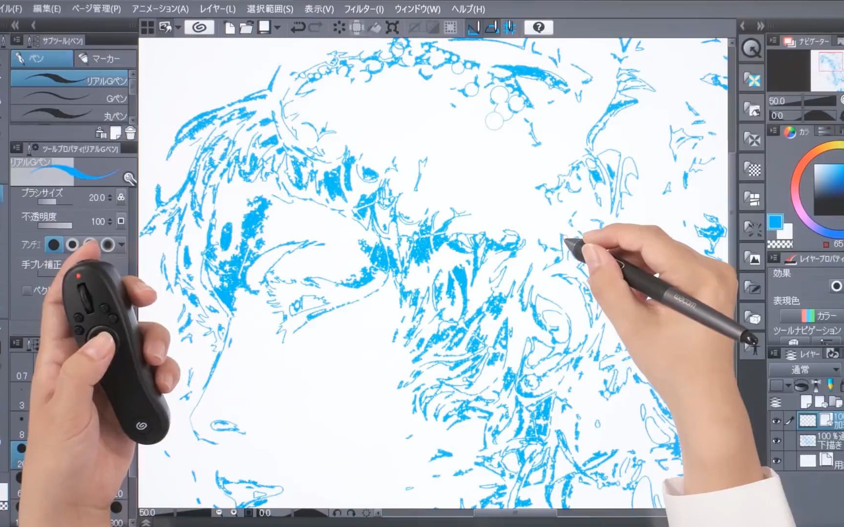 价格五六百的绘画手柄CLIP STUDIO TABMATE ペンタブレットでの...