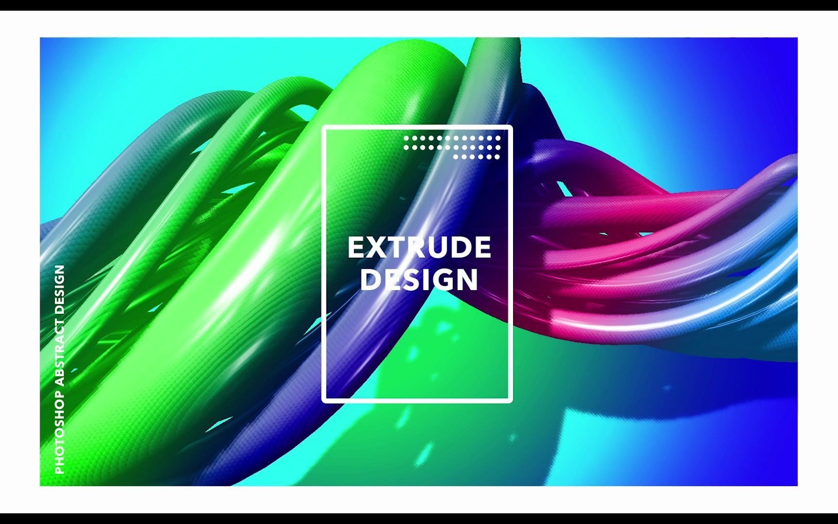 C4D | 扭曲3D材质流体渐变海报设计