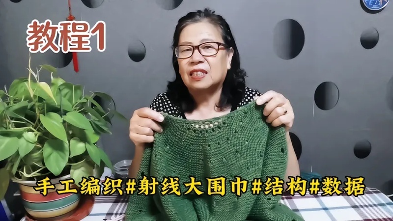 手工编织 射线大围巾 教程1 结构 数据