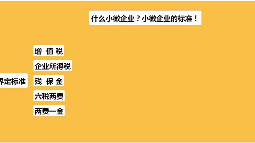什么是小微企业?小微企业的界定标准你知道吗?