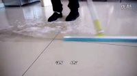 三节杆转向地刮使用视频 保洁工具 刮水器地刮