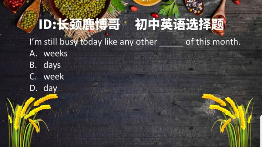 初中英语选择题,any other与名词单数连用是什么含义?建议收藏