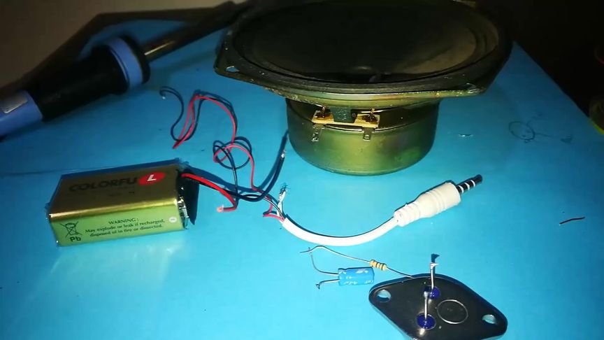 2N3055放大器电路_具有2n3055晶体管的单晶体管放大器电路