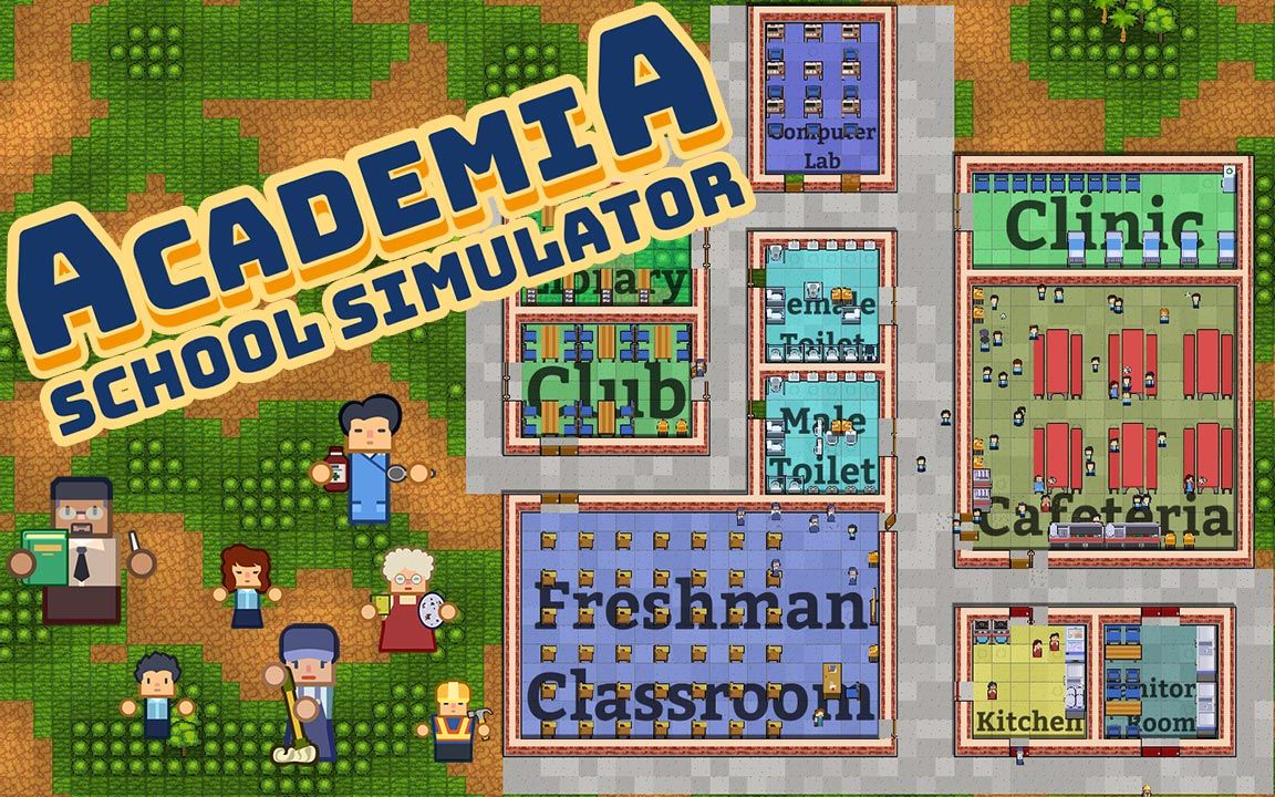 学校模拟器 #1 让高一新生勉强度日 (Academia : School Simulator 试玩)