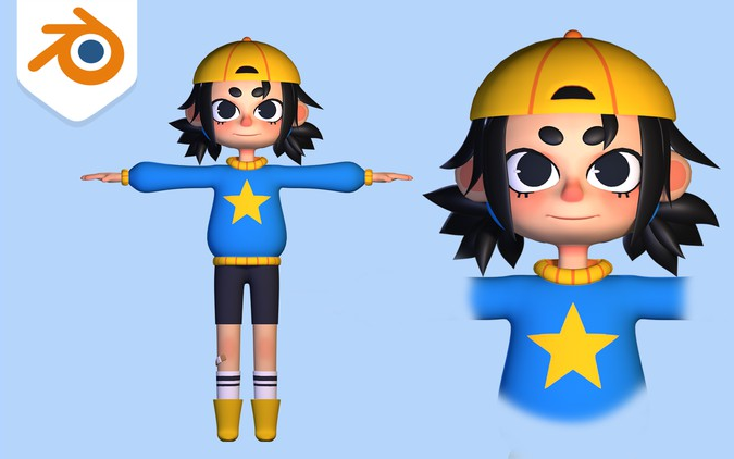 「福利」「中英字幕」Blender 3D:第一个3D角色创建