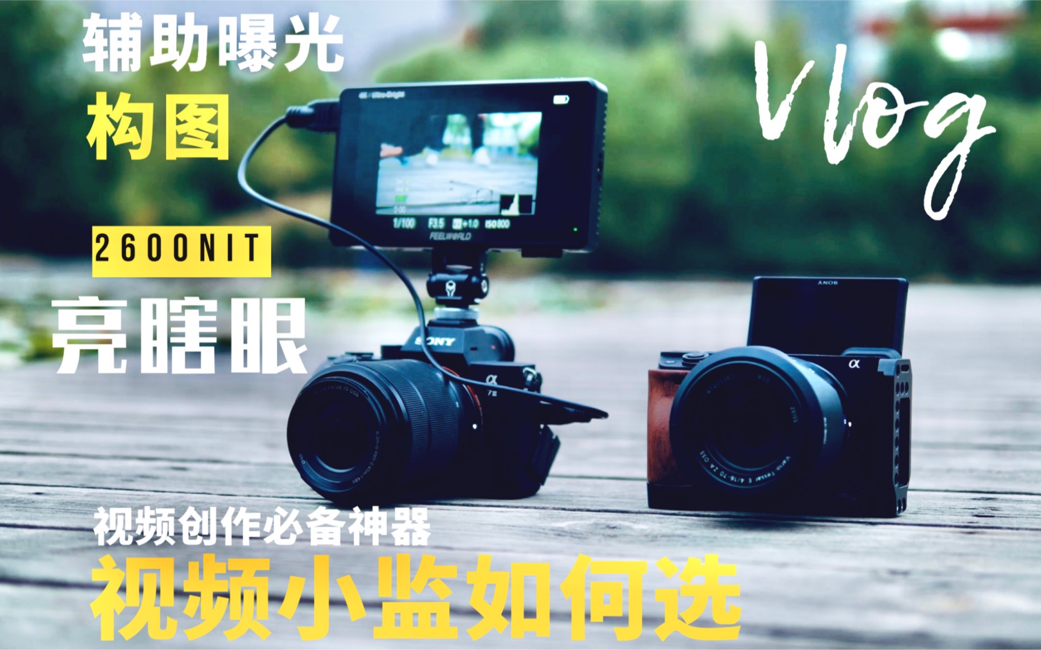 【索尼微单屏幕救星】拍视频需要多亮的监视器?监视器使用技巧|富威...