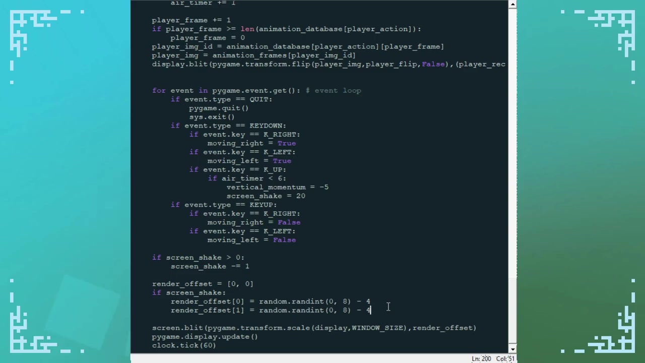 桌面抖动(Screen Shake) - Pygame 游戏编程