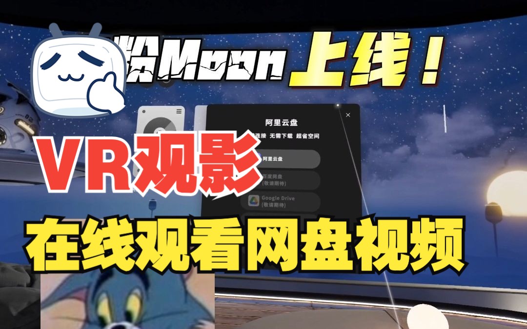 妈妈再也不用担心我不会在VR里看网盘视频了~Moon来教你解锁VR看...
