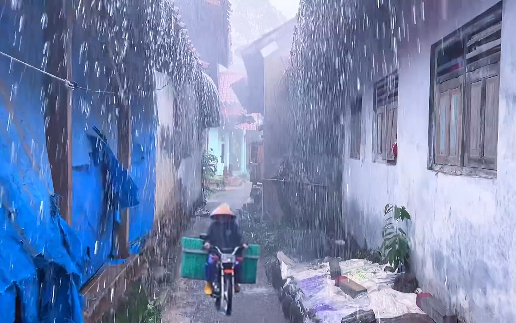 印度尼西亚村庄的倾盆大雨,印尼农村介绍