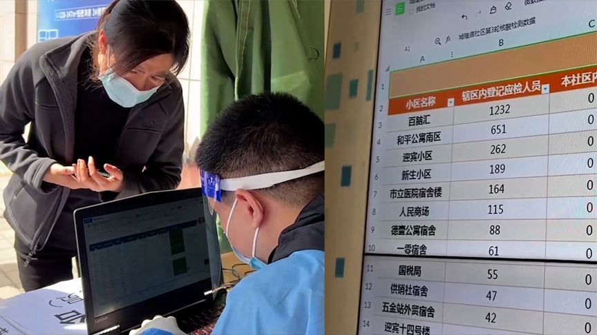 山东一志愿者自主研发数据系统,核酸检测登记效率提升2倍以上