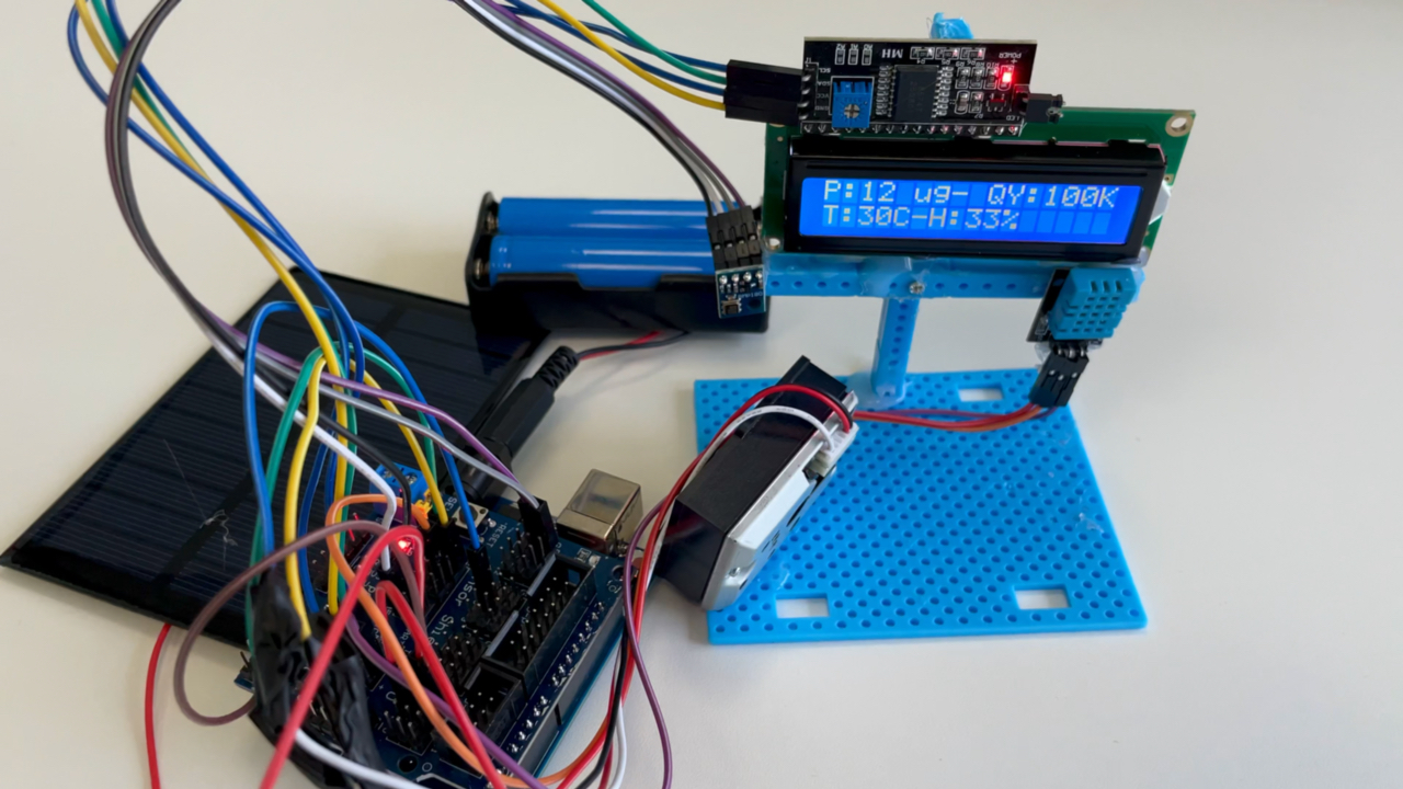 arduino创客教育,图形化编程科技小作品,智能气象站设计