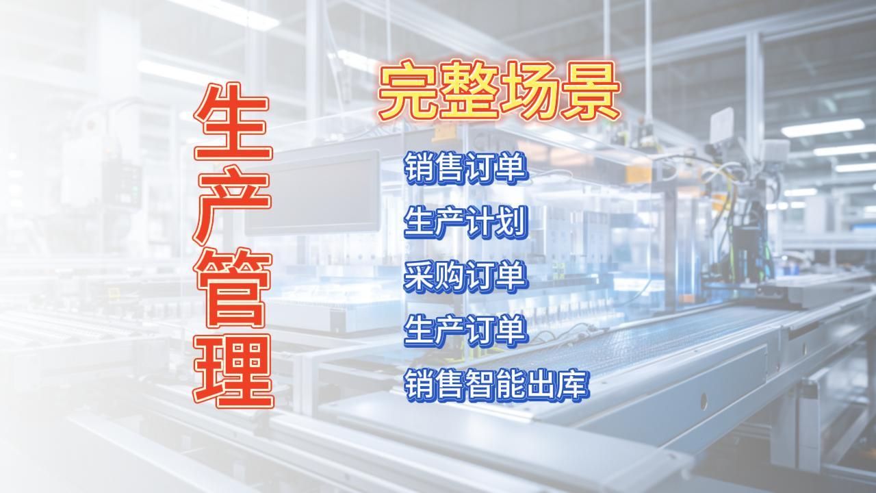 生产管理-完整场景,细说销售订单、生产计划、采购订单、生产订单、...
