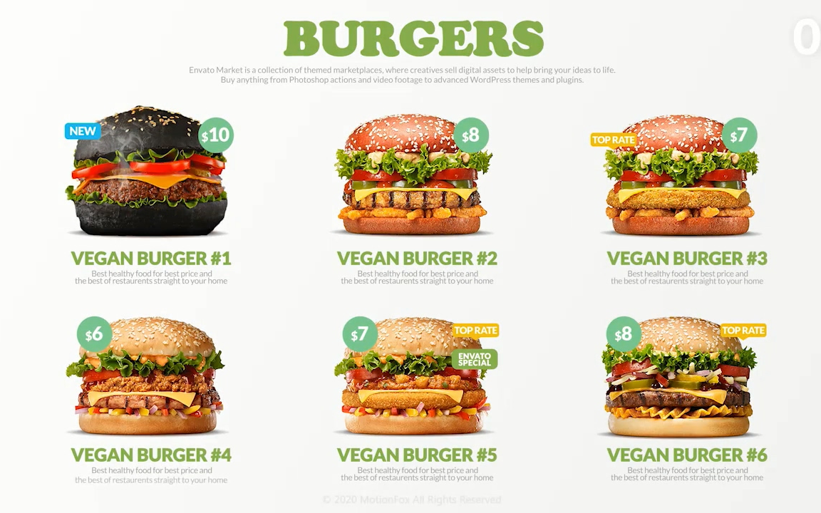 AE模板-超市产品介绍小卖铺价目表介绍肯德基麦当劳商店介绍美食...