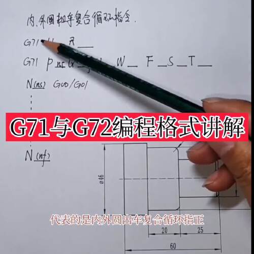 数控车床编程G71与G72指令格式详细的讲解
