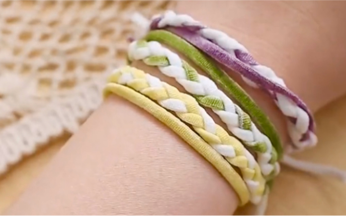 用不要的口罩带做闺蜜手环,这样做毫无违和感,也太好看了吧,不说的话...