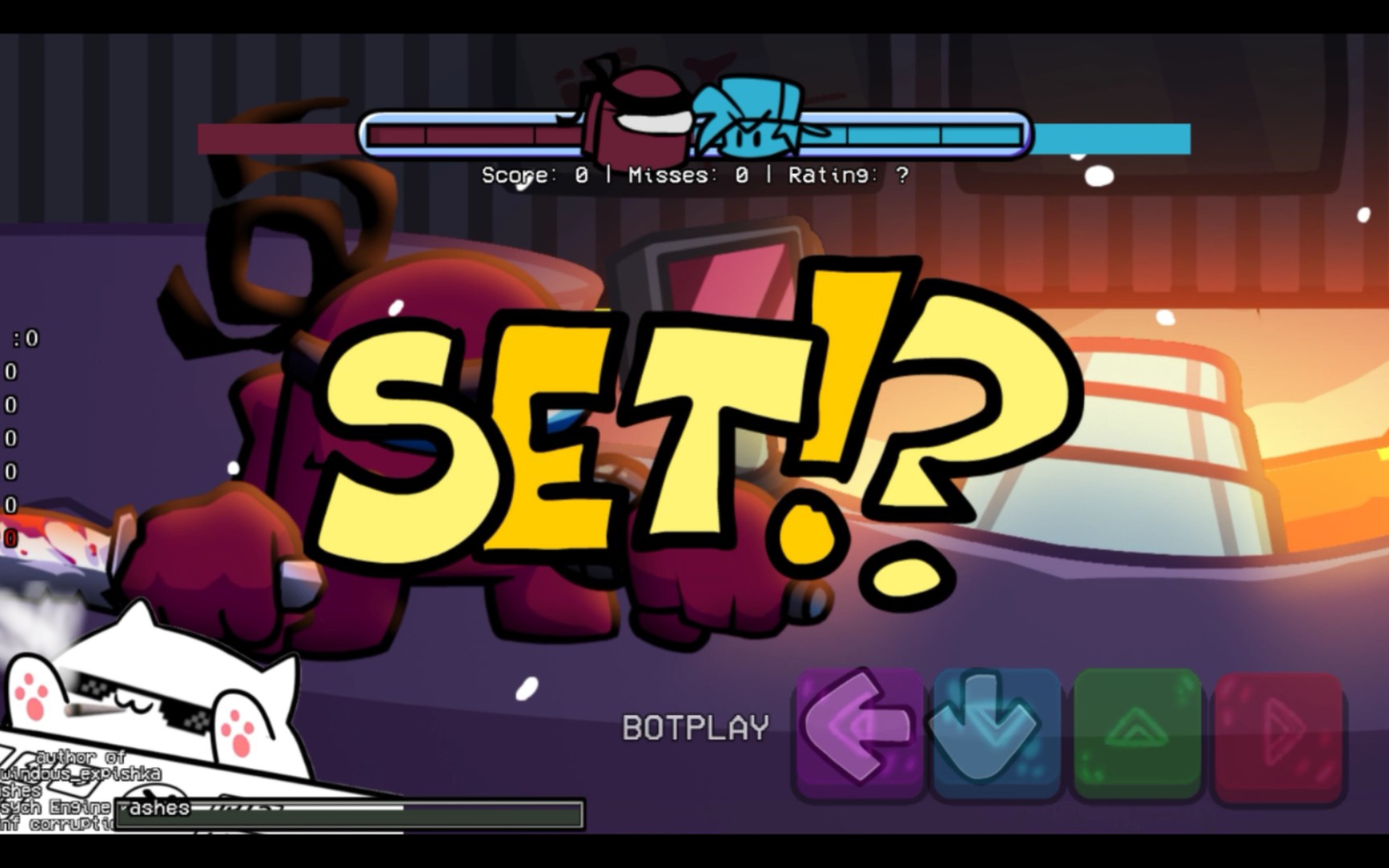 【FNF VS impostor V4同人超优质模组】这个栗色好帅!_音游热门视频