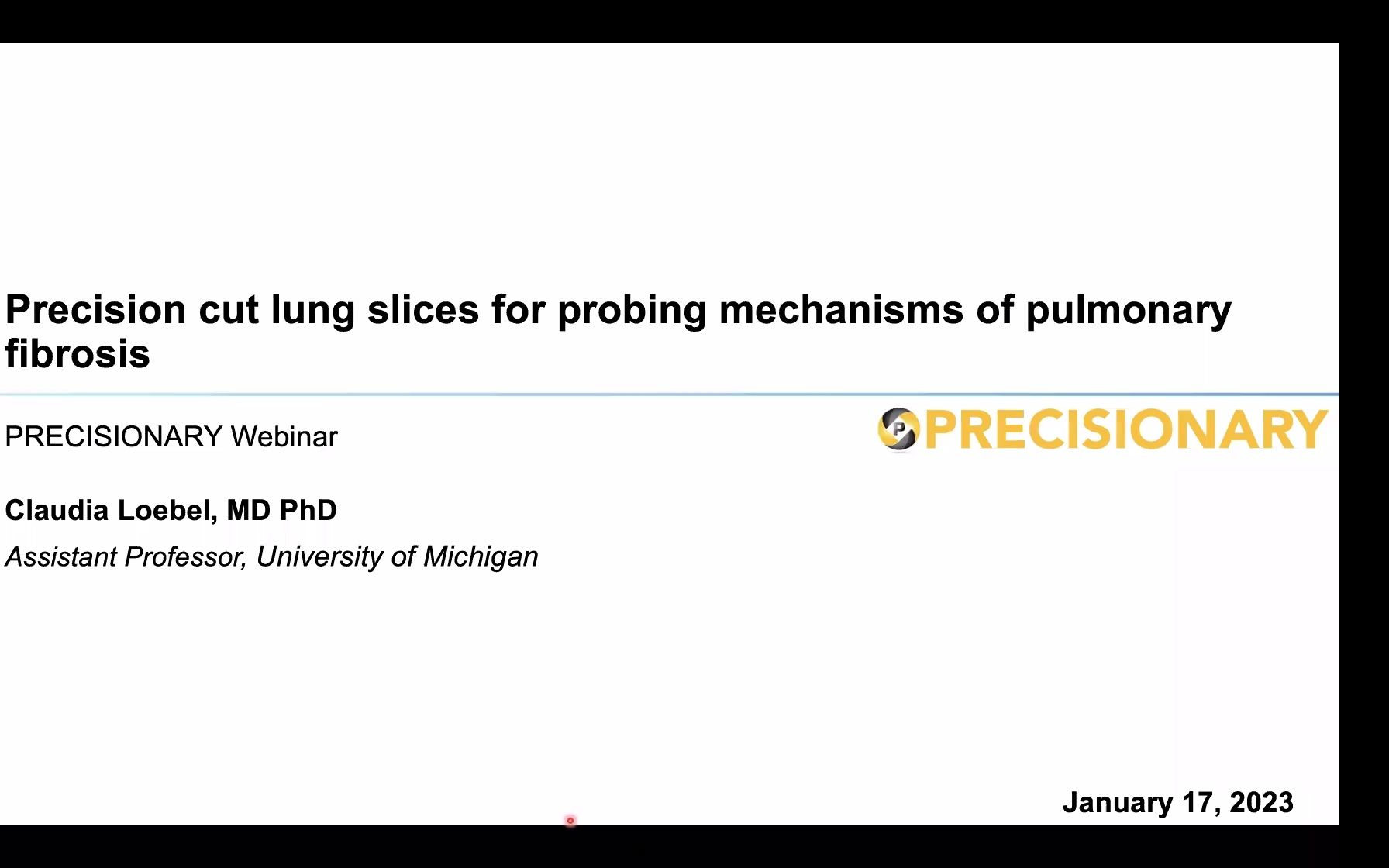 Claudia Loebel 用于肺纤维化的精密切割肺切片 Precision cut lung ...
