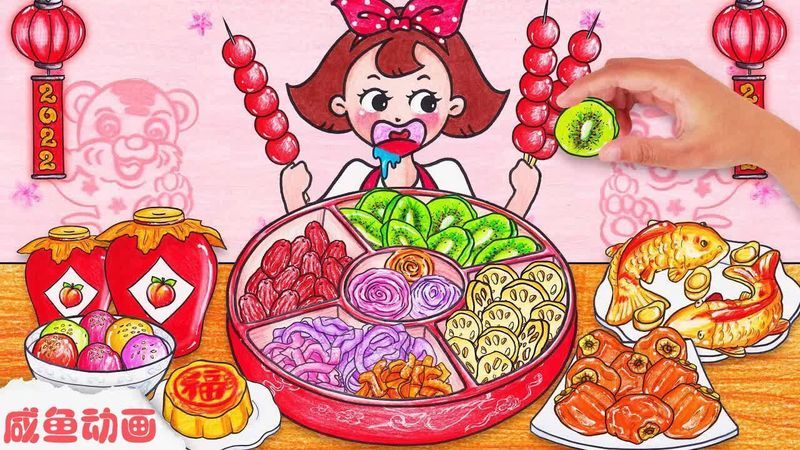 趣味定格动画:吃货小美爱上了传统美食,你想和她一起品尝吗