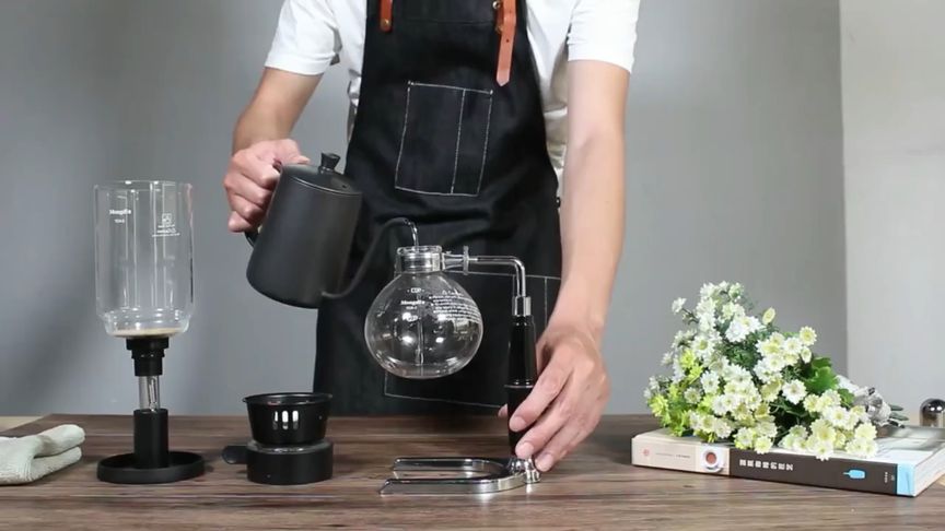 虹吸壶咖啡壶 家用耐热玻璃虹吸式 手动煮咖啡机 过滤咖啡具套装