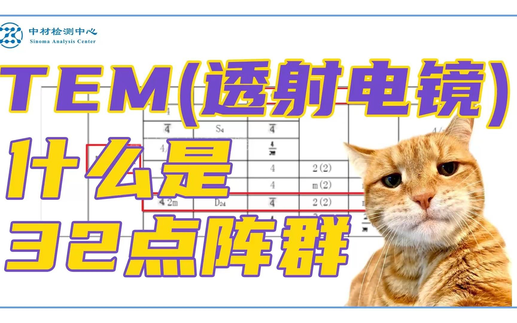 什么是32点阵群——TEM测试(透射电镜)基础知识