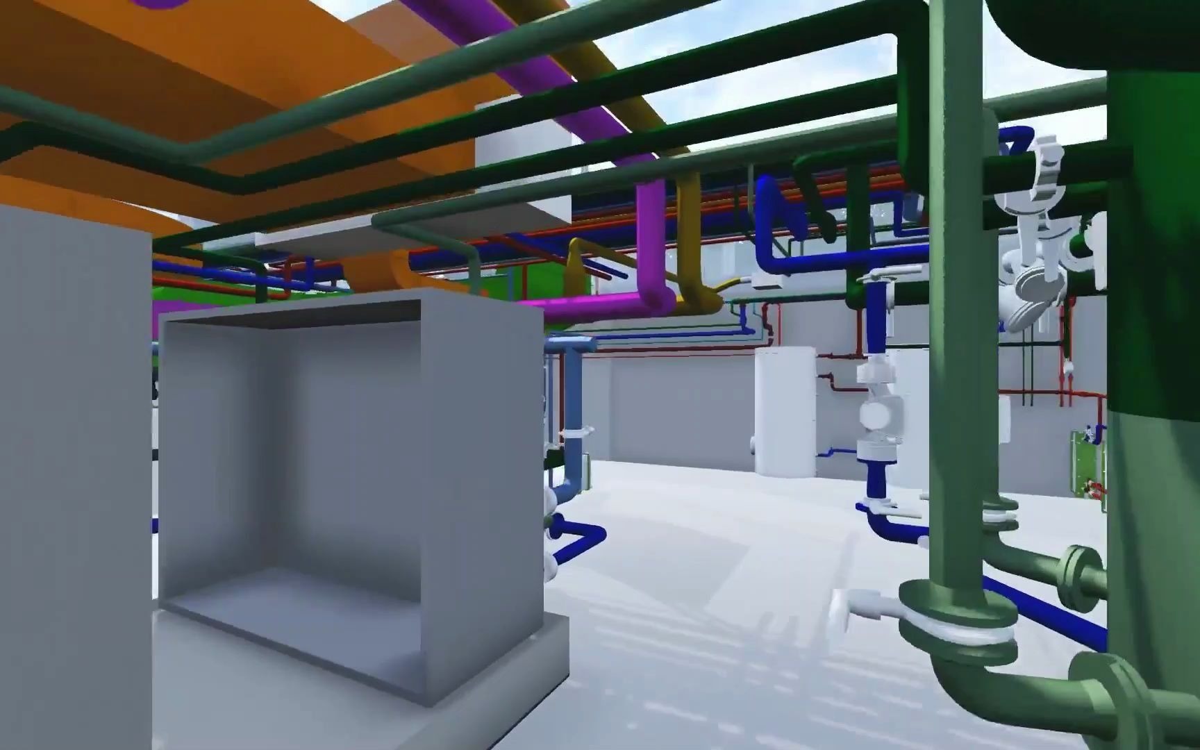 机电管线BIM漫游动画