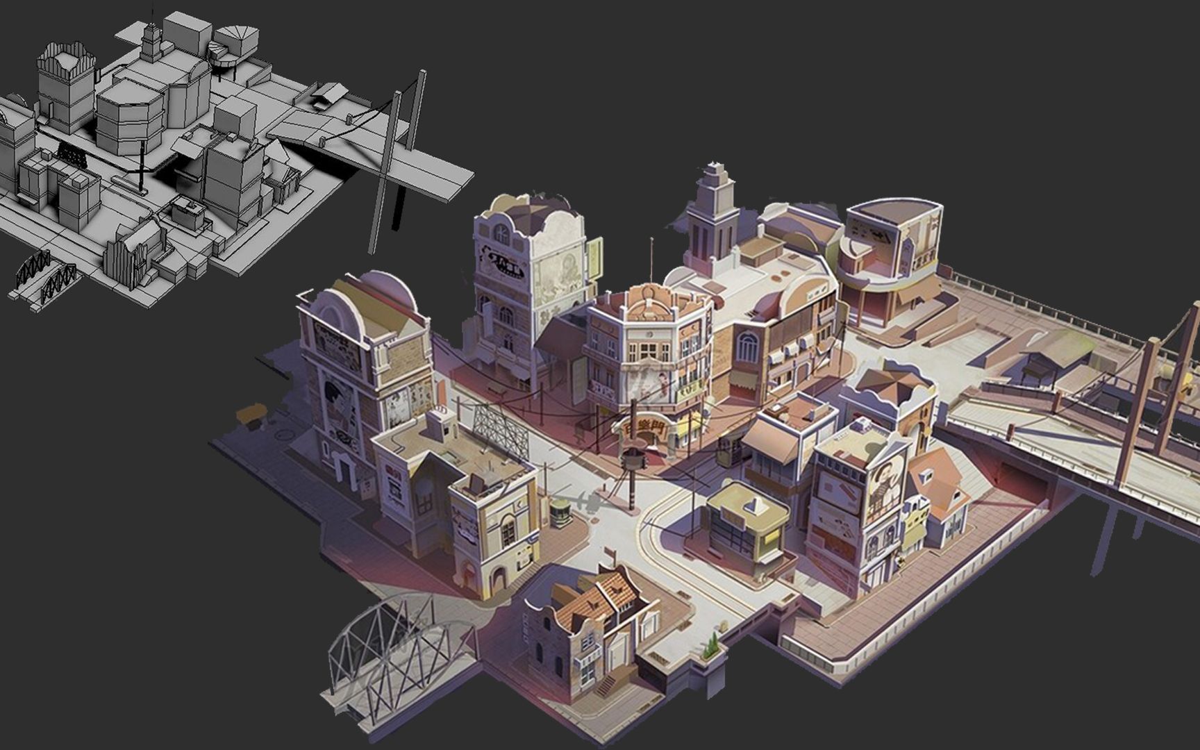 【3dmax场景建模】城市建筑模型搭建详细教程