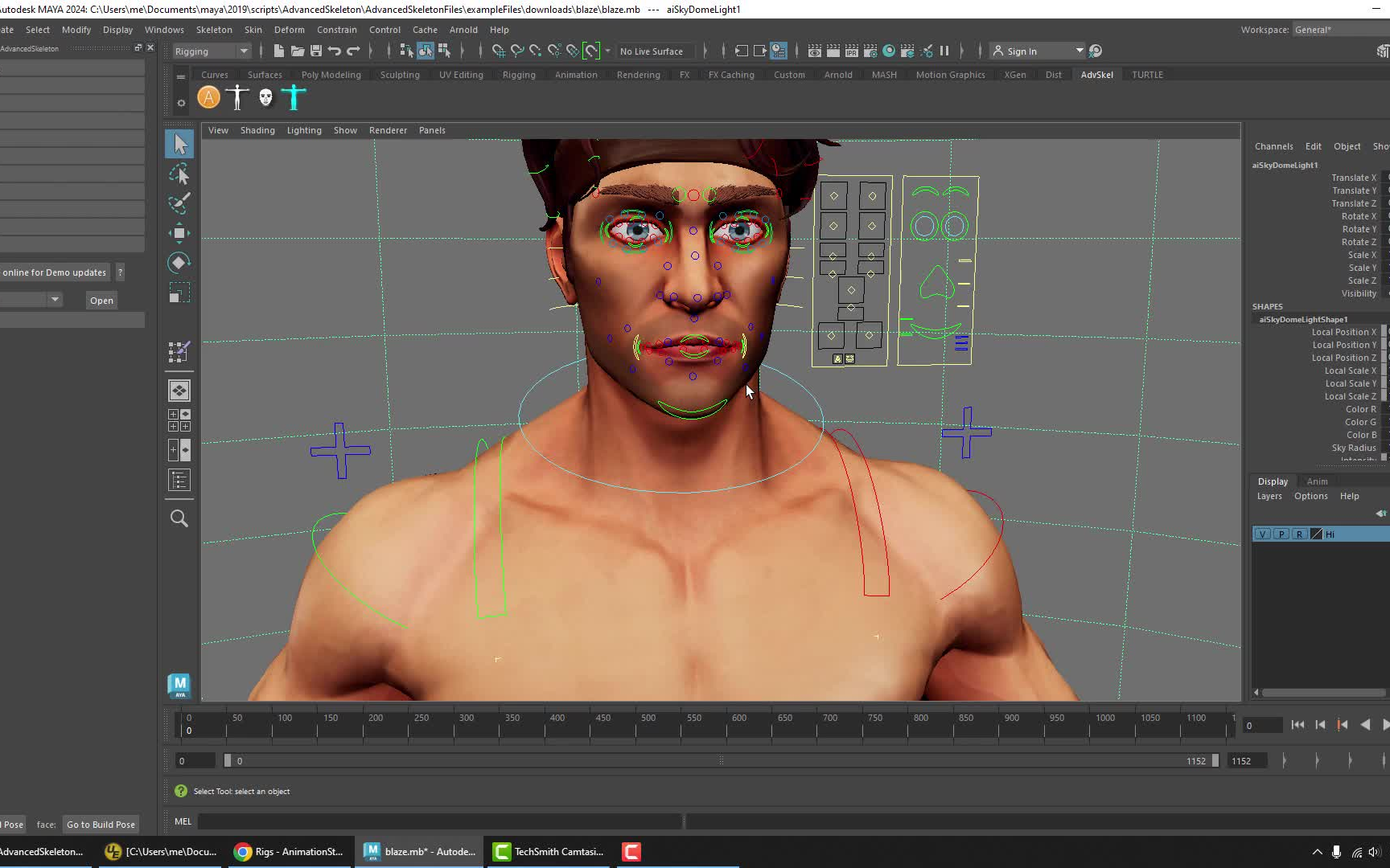 AdvancedSkeleton Rigging Blaze P1-P2 自学教程