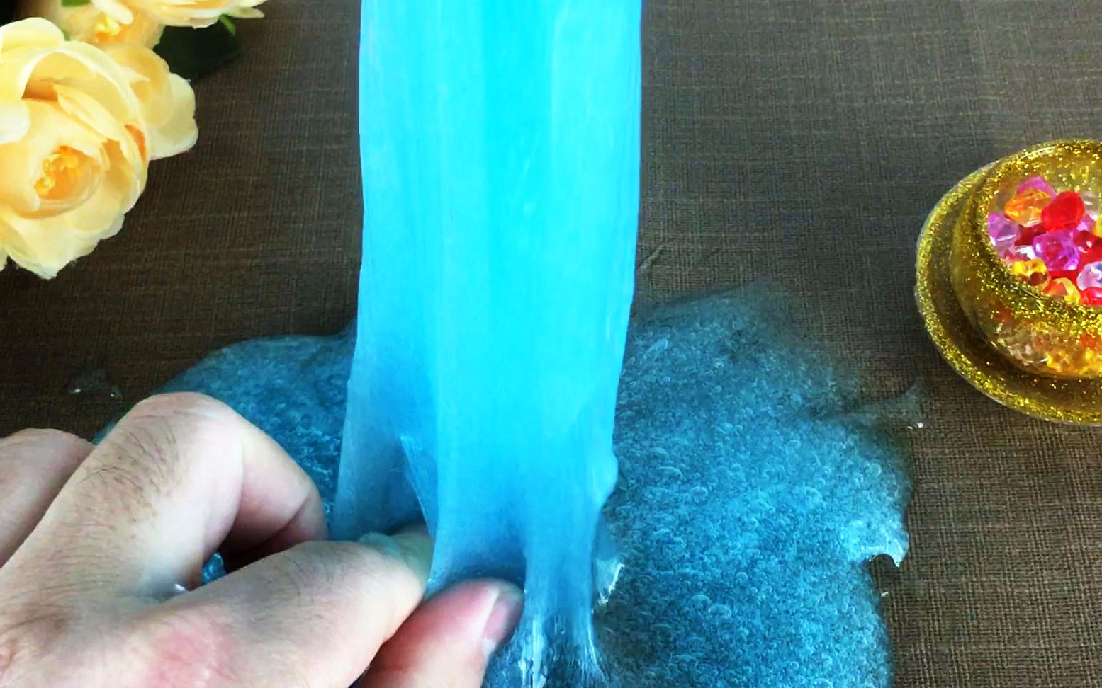 白开水也能做起泡胶?最简单的起泡胶教程,无硼砂