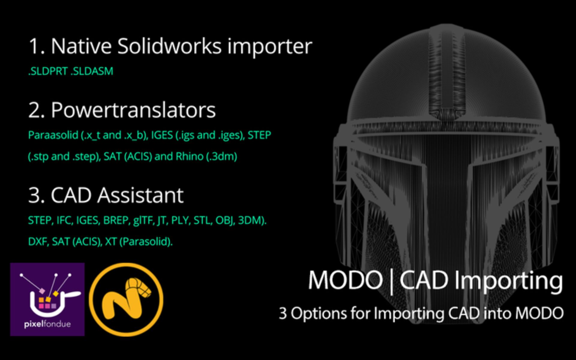 MODO导入CAD数据的三种方式 Importing CAD Data