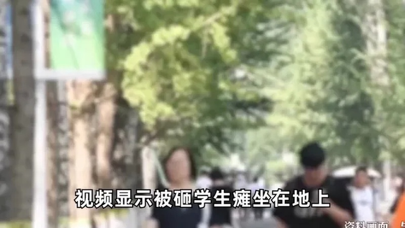 河南一技师学校学生室内打架