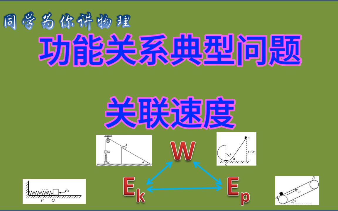 同学帮你讲物理:功能关系7-关联速度