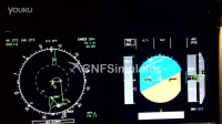 中仿科技产品CNFSimulator.A320飞行模拟器导航与地平仪测试