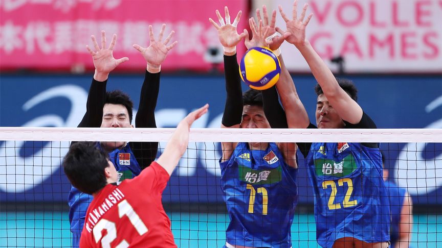全场回放:东京奥运会排球测试赛中国男排vs日本男排第二场