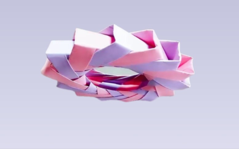 简单好看的3D立体装饰,慢速折纸教程来啦