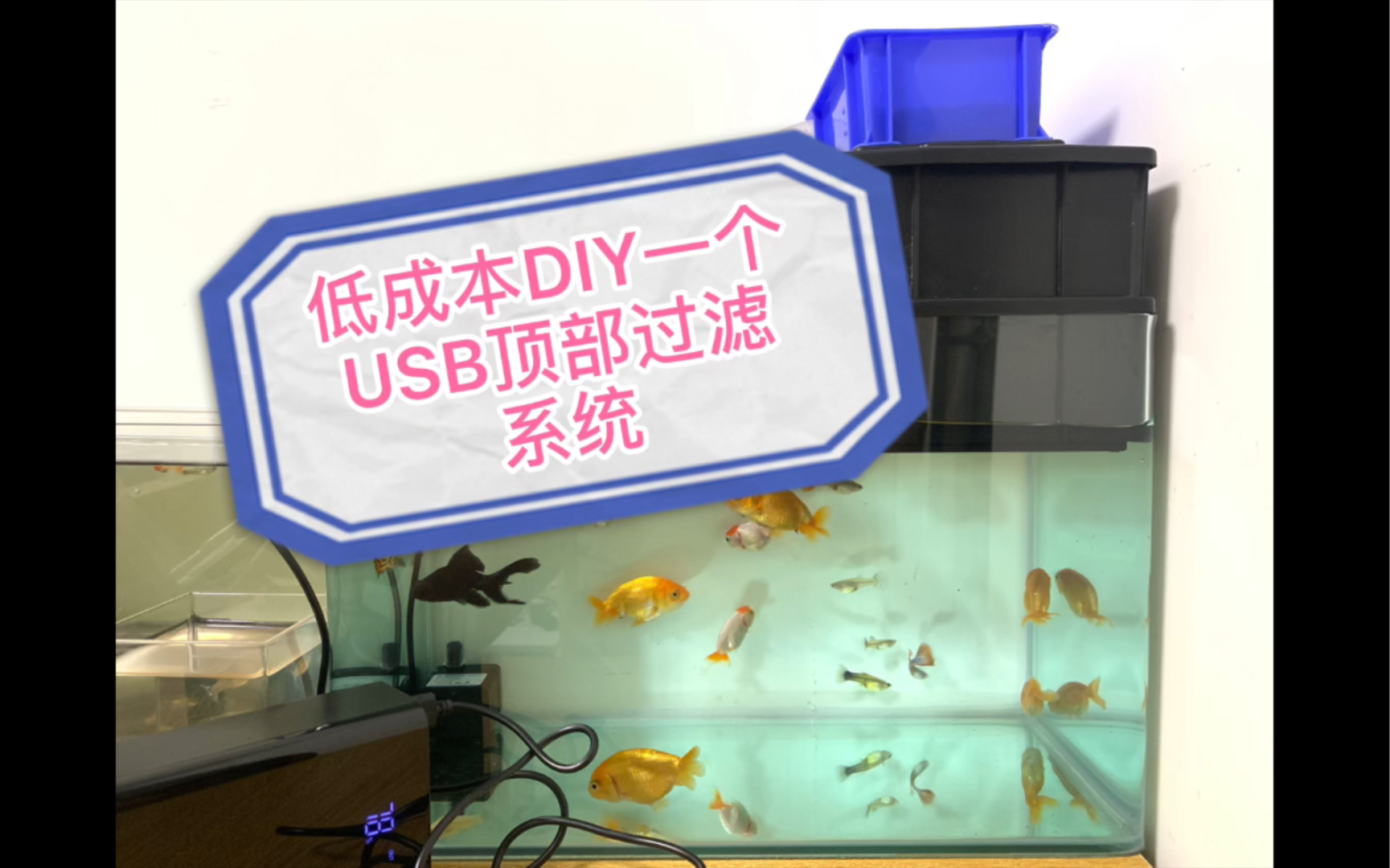 低成本DIY打造一个USB的顶部鱼缸过滤系统