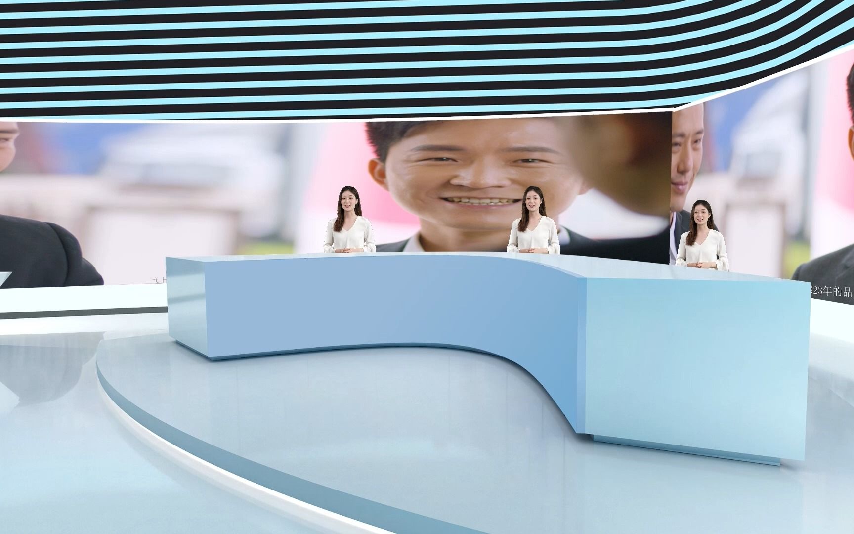 vMix微赞芯象虚拟集场景发布会直播间抠像背景演播室场景多机位23 ...