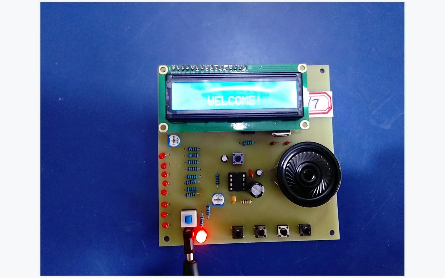 ...灯mp3音乐播放器设计-lm386-LCD1602-key-led-DIY开发板套件18-617