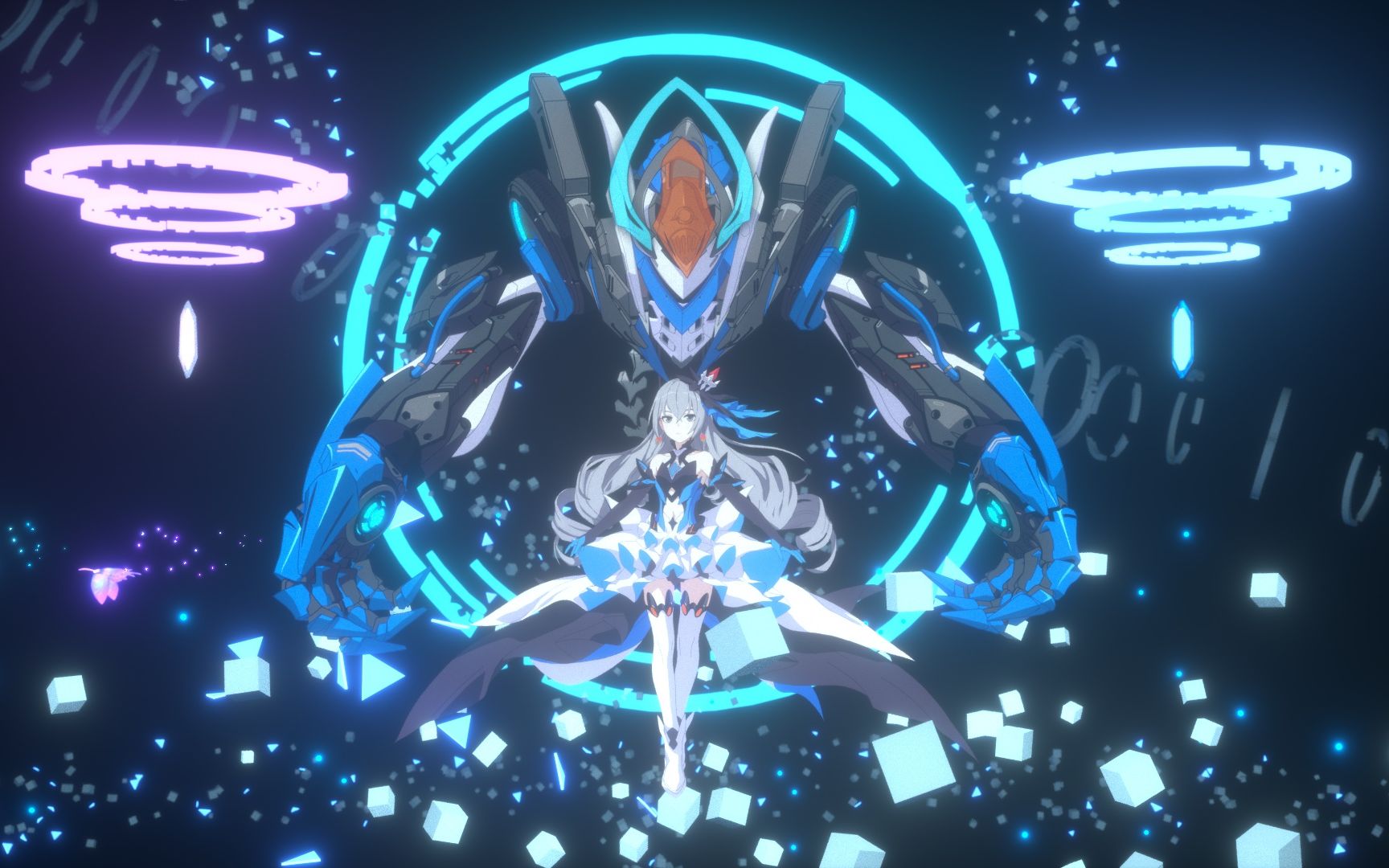 《崩坏3》天使重构 动态壁纸 PS+AE+C4d&OC渲染器制作