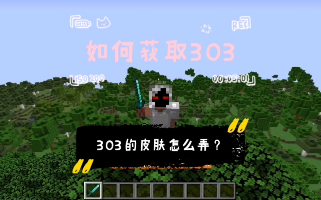 [mc指令]快看,又有一只实体303出现了!(303皮肤教学)_哔哩哔哩bilibili_...
