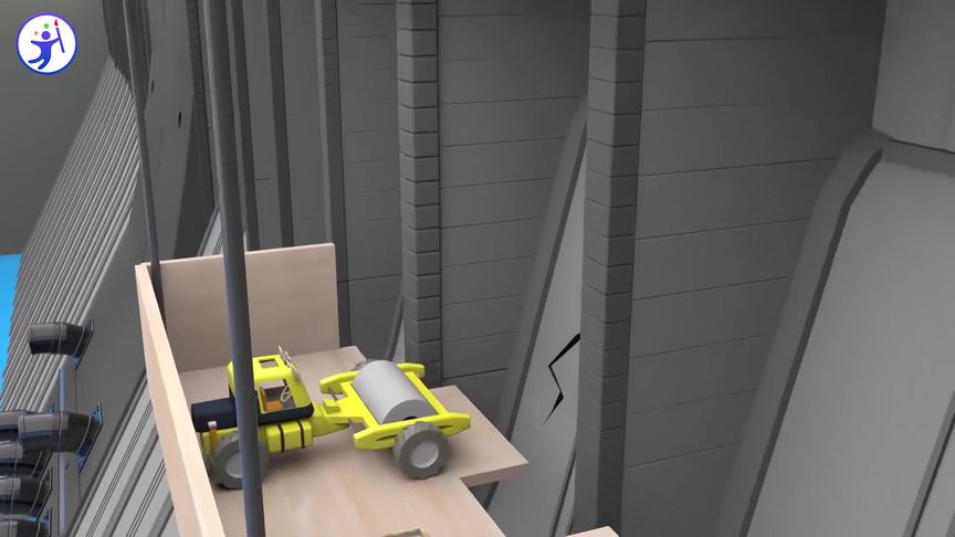 益智启蒙:修补水坝#工程车动画片大全 #儿童动画 #益智动画