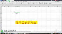Excel快速显示公式的方法,简单方便,新手易学!