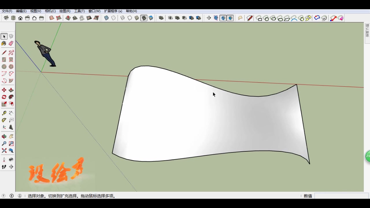 【草图大师(sketchup)插件系列】tools on surface( 曲面画线)咱们SU...