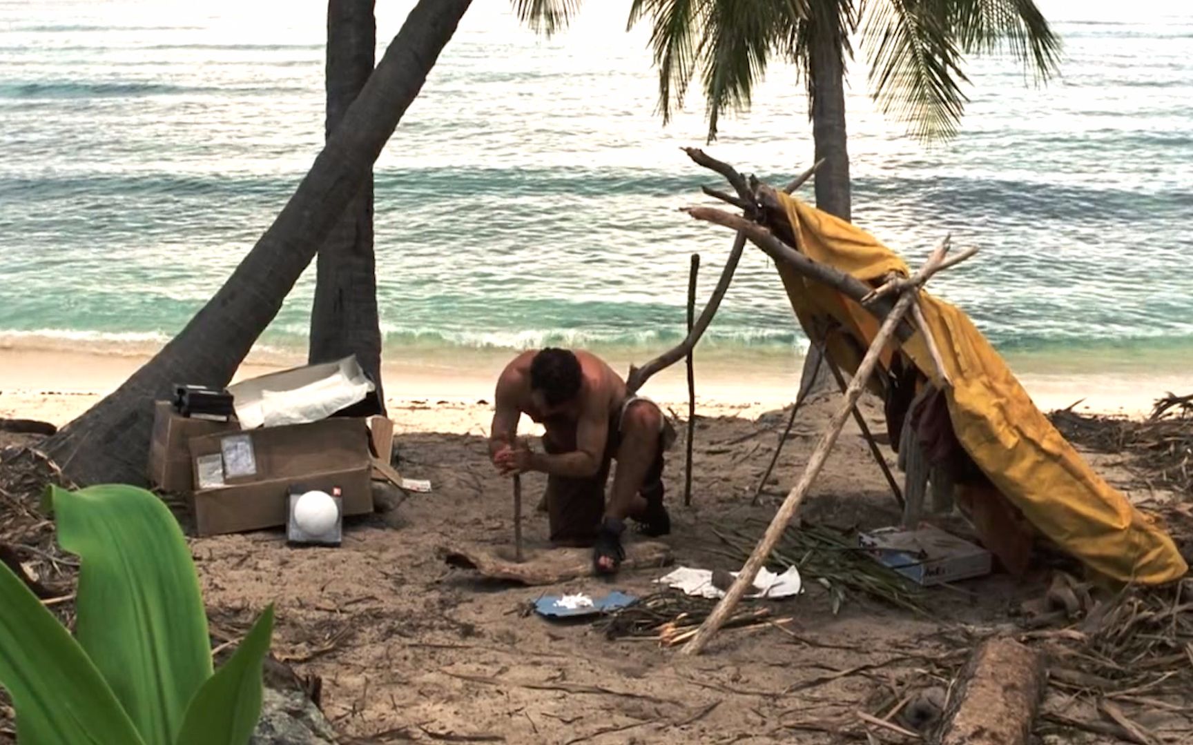 电影版德爷荒野求生,男子被困荒岛1500天,看他如何艰难求生!
