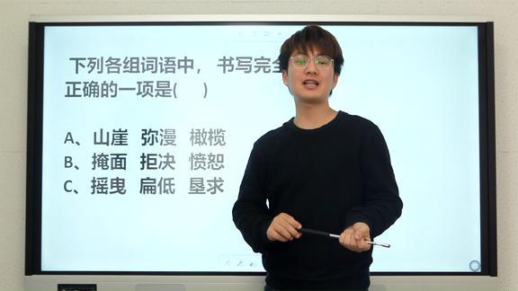 中考真题:下列各组词语中,书写完全正确的一项是哪个