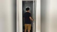 空间小房间厨房卫生间可以考虑折叠的玻璃门