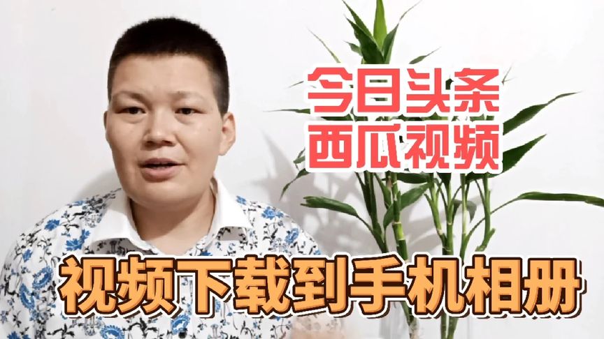 教你把今日头条和西瓜视频里的视频,下载到手机相册里,方法简单