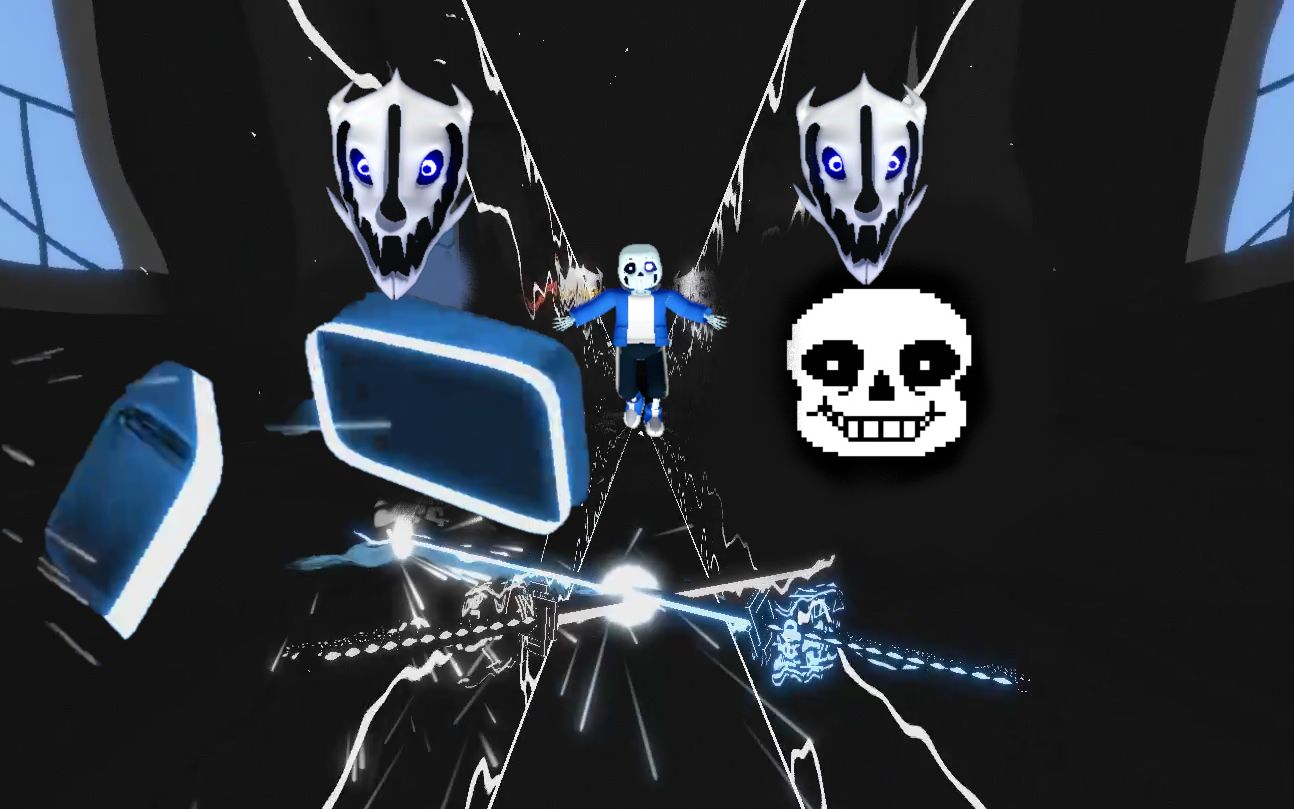 【Beat Saber】准备好迎接Sans审判战了吗?Undertale最难曲Reality ...