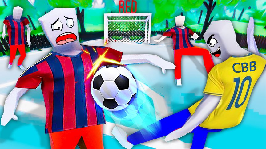 踢球模拟器 我参加功夫足球赛把对手当橡皮人踢进门框 成哔哔解说