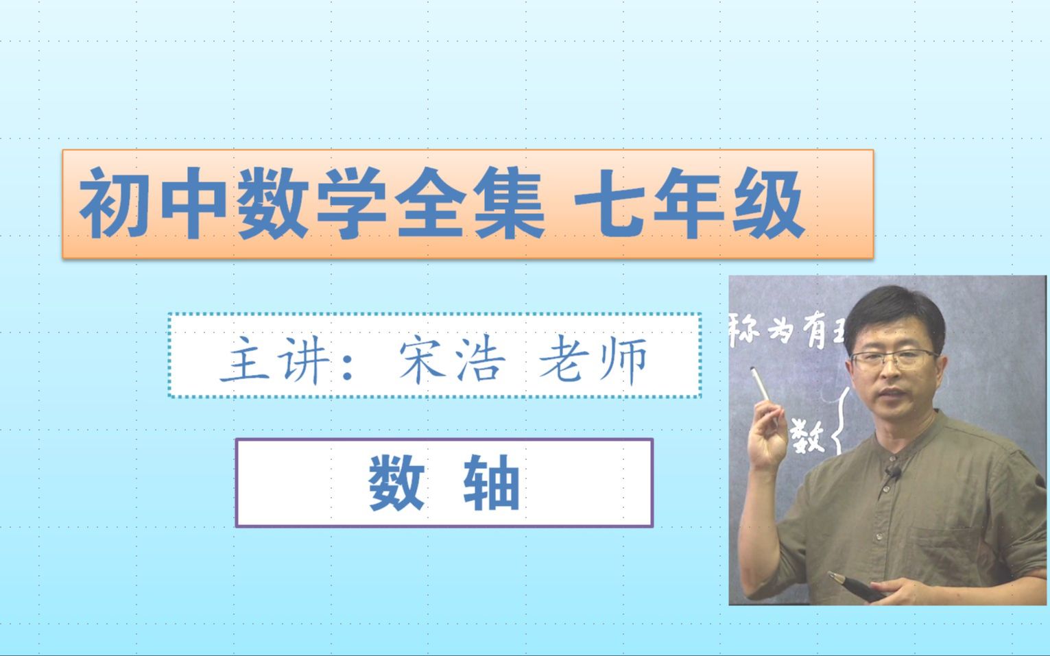 七年级(2)数轴(宋浩老师)初一数学